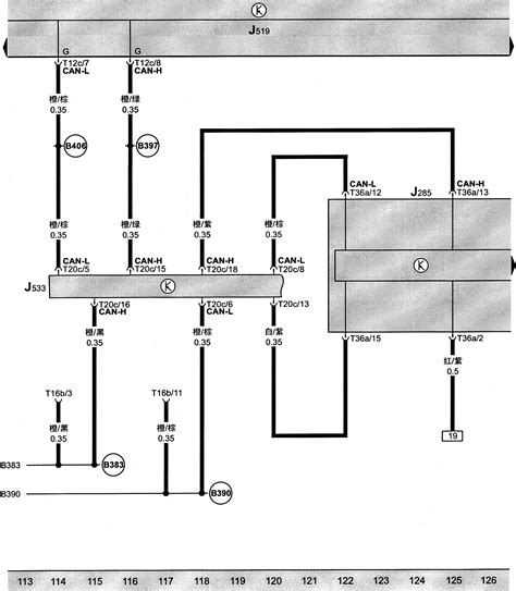 图4 2 36 车载网络控制单元、数据总线诊断接口、组合仪表中带显示单元的控制单元 国产汽车电路 图片