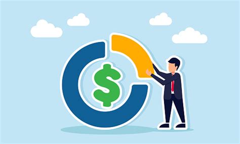 사업가 달러로 표시된 파이 차트를 조립하는 그림 사업 이익 수익 및 비용 계산 그림 가격에 대한 스톡 벡터 아트 및 기타 이미지 가격 계획 공연 Istock