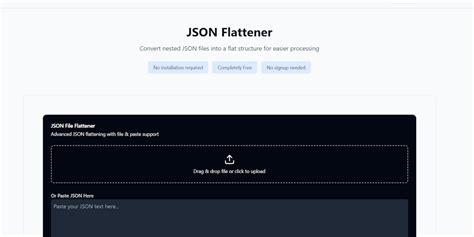 Flatten Json Online Product Information And Latest Updates 2025 Product Hunt