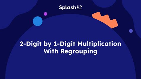 2 Digit By 1 Digit Multiplication With Regrouping Math Lesson Plans