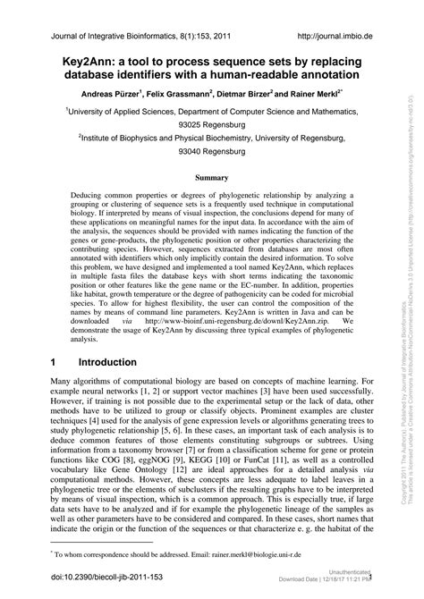 Solution Key2ann A Tool To Process Sequence Sets By Replacing Database