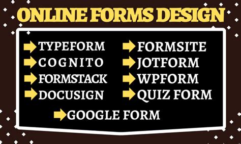 Build Fillable Typeform Cognito Form Workflow Formstack Docusign Wpform