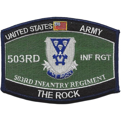 503rd Airborne Infantry Regiment Military Occupational Specialty Mos Rating Patch Mos Patches