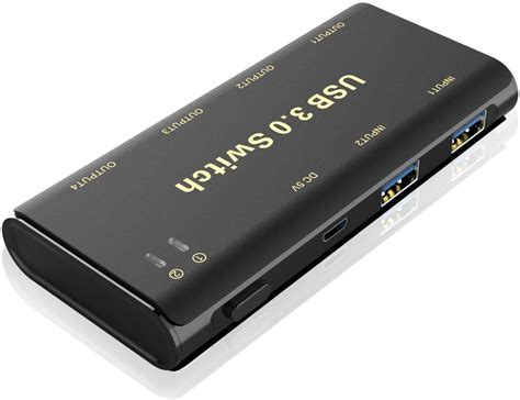 USB 3 0 Switch Selector ABLEWE KVM Switcher Adapter 4 Port USB