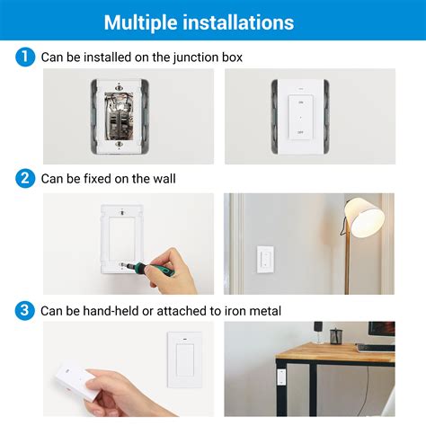 Dewenwils E26 E27 Remote Control Light Bulb Socket Wireless Light Switch 100ft Range White
