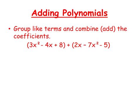PPT Polynomials PowerPoint Presentation Free Download ID