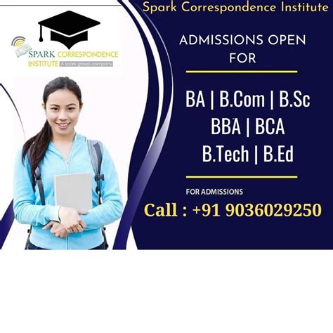 Ba Bcom Bsc Bca Bba Mba Mca Msc Ma Ugc Rs Year Spark Correspondence Institute