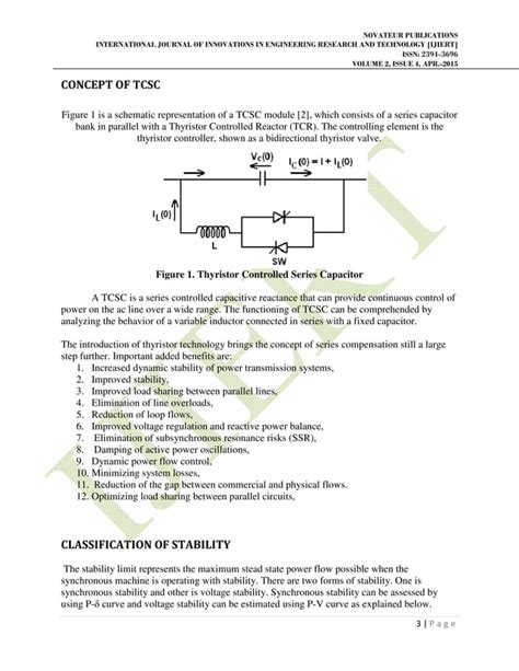 Thyristor Controlled Series Capacitor With Automatic Control Pdf