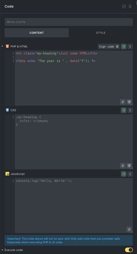 custom code bricks academy