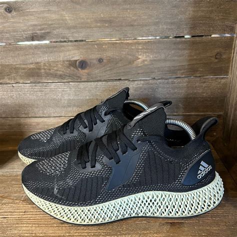 Mens Adidas Alpha Edge 4d Athletic Black White Sneake… Gem
