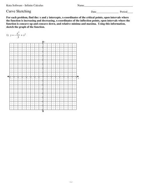 04 curve sketching kuta software worksheets library