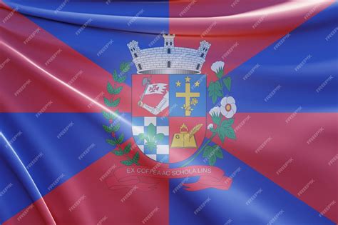Premium Photo 3d Illustration Of Lins Flag On Wavy Fabric