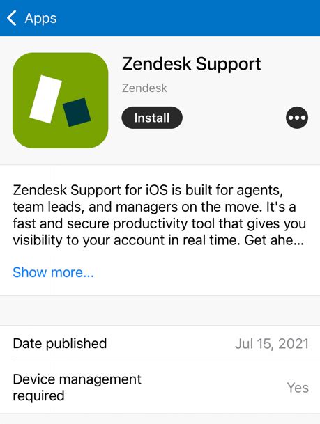 How To Install Zendesk On Ios Device Service Desk Knowledge Center