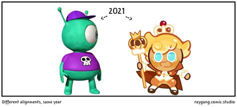 Different Alignments Same Year Comic Studio