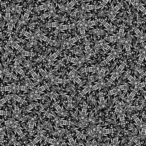 Tribal Style Bird Drawing Motif Random Pattern Stock Illustration Illustration Of Black