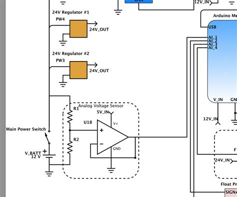 Arduino Battery Voltage Sensing Circuit Voltage Divider Buffer