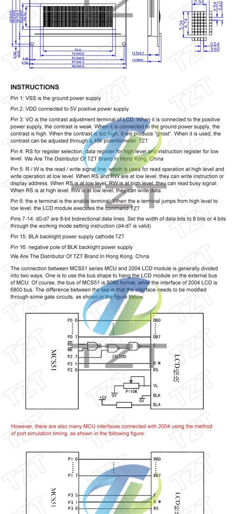 Tzt Lcd Module Blue Green Screen For Arduino 0802 1602 2004 12864 Lcd