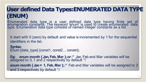 Datatypes In C Pptx Programming Languages Computing