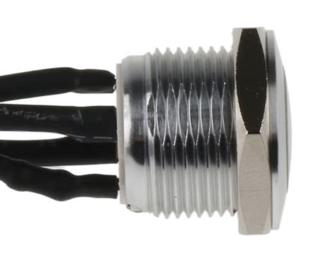 RS PRO RS PRO Illuminated Push Button Switch Momentary Panel Mount Mm Cutout SPST Red