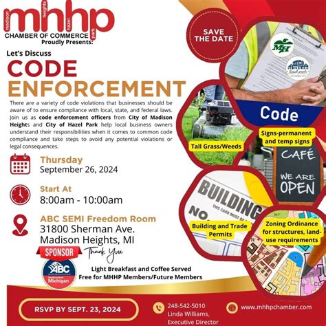 Code Enforcement Training The Madison Heights Hazel Park Chamber Of