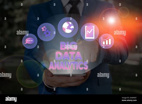 Conceptual Hand Writing Showing Big Data Analytics Concept Meaning The Process Of Examining