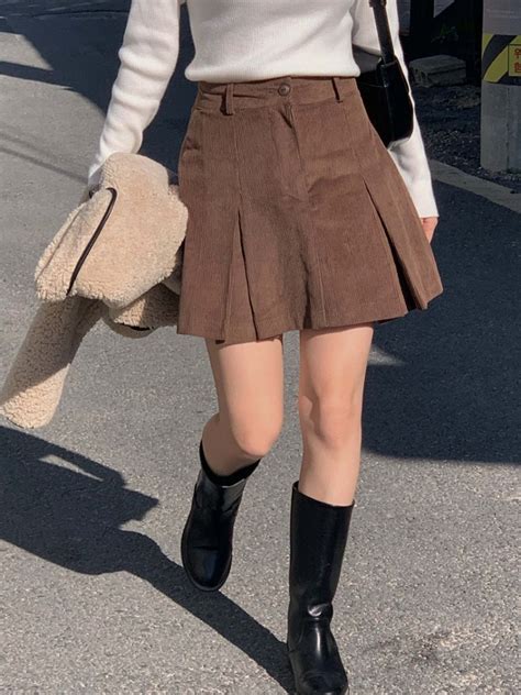 이프제이 카비아 코듀로이 스커트 위시버킷