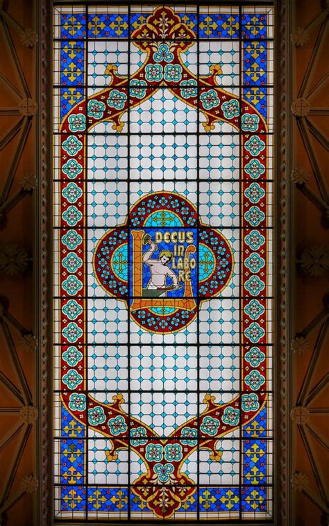 Stained Glass Ceiling In Livraria Lello And Irmao Bookshop In Porto