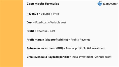 Case Interview Maths Practice Tools Formulas And Tips Igotanoffer