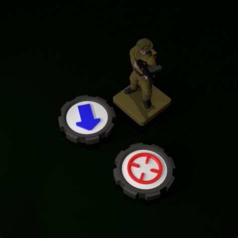 3d Printable Command Tokens For Use With Memoir 44 By Andy At Meepleforge