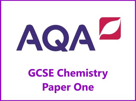 Aqa Chemistry Gcse Grades 4 6 And 8 Revision Checklists Paper One