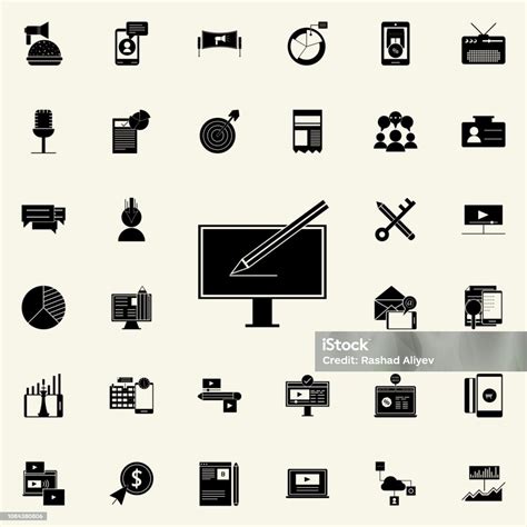 웹 디자인 아이콘입니다 웹 및 모바일에 대 한 보편적인 디지털 마케팅 아이콘 설정 0명에 대한 스톡 벡터 아트 및 기타 이미지 0명 개념 개발 Istock