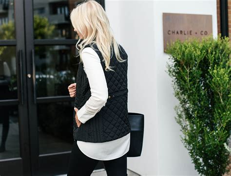 Lauren Ralph Lauren Faux Leather Trim Quilted Vest At Nordstrom