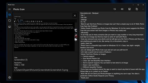 Developer Submission Photo Scan For Windows Devices Get Text From Images And More