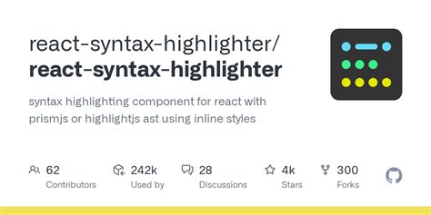 Issues · React Syntax Highlighterreact Syntax Highlighter · Github