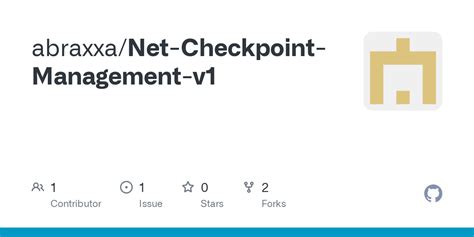Github Abraxxanet Checkpoint Management V1