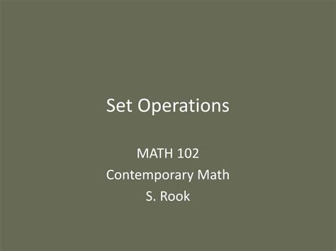 Ppt Set Operations Powerpoint Presentation Free Download Id5793708