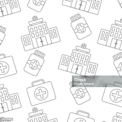병원 응급 처치 키트 약물 병 의료 패턴 Imag 1위에 대한 스톡 벡터 아트 및 기타 이미지 1위 건강 진단 건강관리와