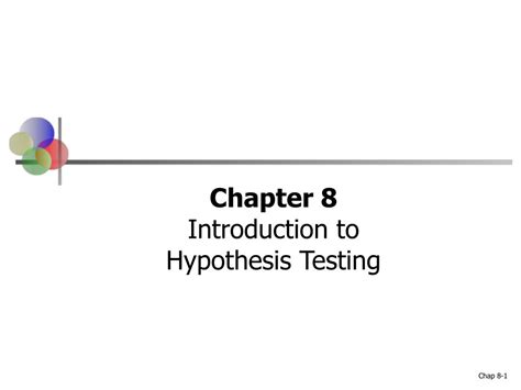 Ppt Chapter 8 Introduction To Hypothesis Testing Powerpoint