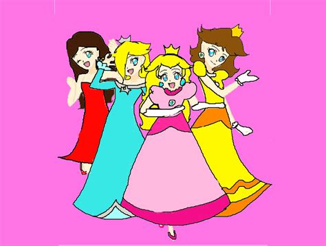 Peach Daisy Rosalina And Pauline By Kirakiradolls On Deviantart