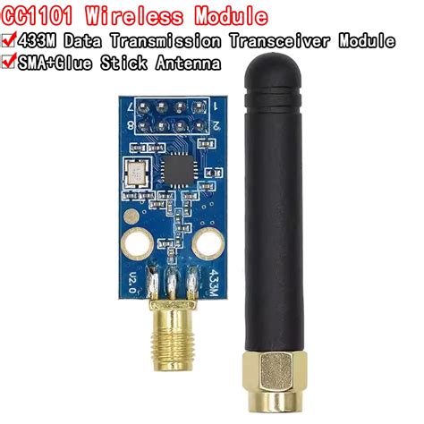 Cc1101 Wireless Module With Sma Antenna Wireless Transceiver Module For Arduino 433mhz