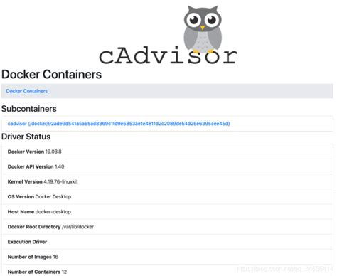 Docker 容器监控原理及 Cadvisor 的安装与使用 Csdn博客