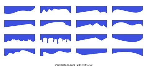 Collection Dividers Shape Templates Modern Separator Stock Vector Royalty Free 2481427077