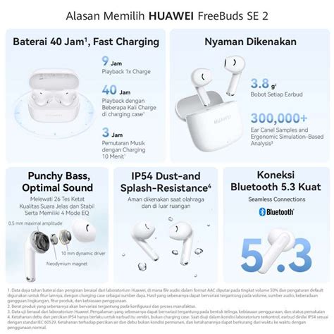 Jual Huawei Freebuds Se 2 Wireless Earphone Tws 40h Battery Comfortable And Perfect Fit