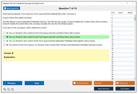 Filemaker 8 Developer Essentials Exam Fm0 302 Practice Exam Dumps 2024