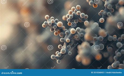 Protein Folding Pattern Visualization Featuring Complex Molecular Arrangements Stock