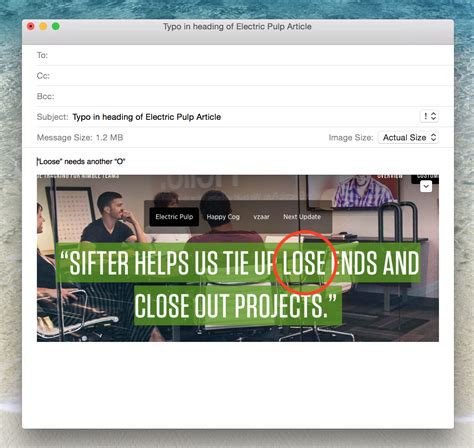 Markup Image Attachments Sifter
