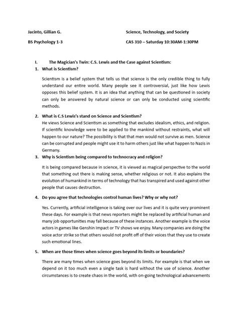 sts lesson 1 and 2 pdf science poverty