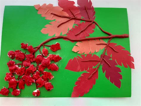 Поделка рябина фото и картинки 66 штук