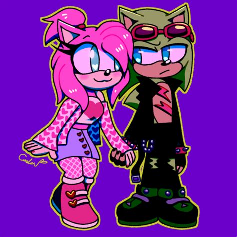 Scourge The Hedgehog And Amy Rose