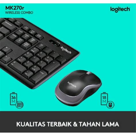 Jual Logitech Mk270R Keyboard Logitech Wireless Original Shopee Indonesia
